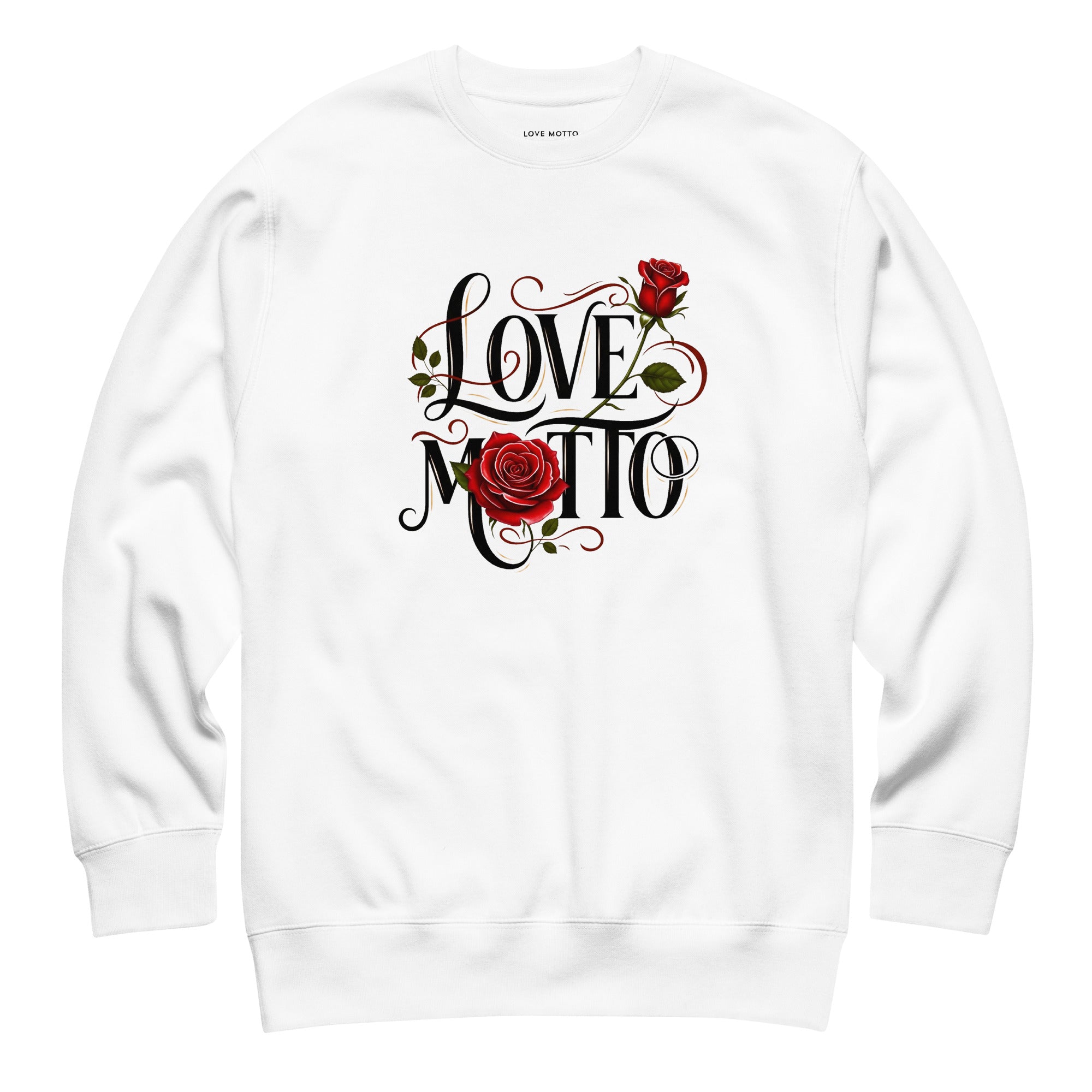 Love Motto Elegant Roses Sweatshirt – LOVE MOTTO
